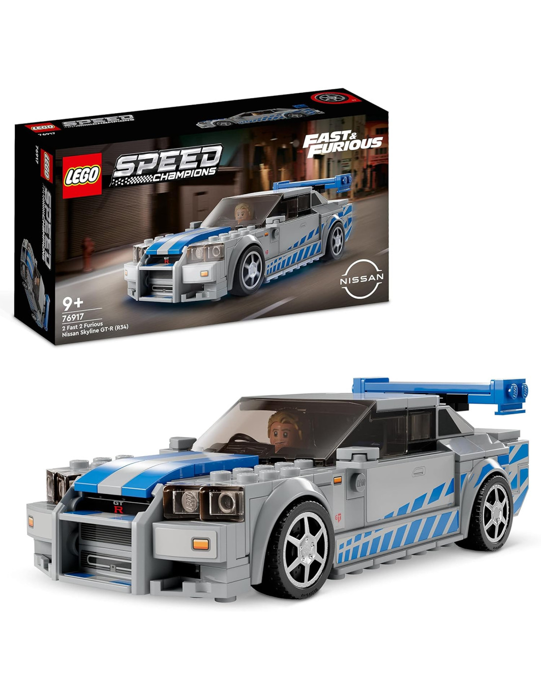 LEGO Speed Champions Nissan Skyline GT-R (R34) de 2 Fast 2 Furious