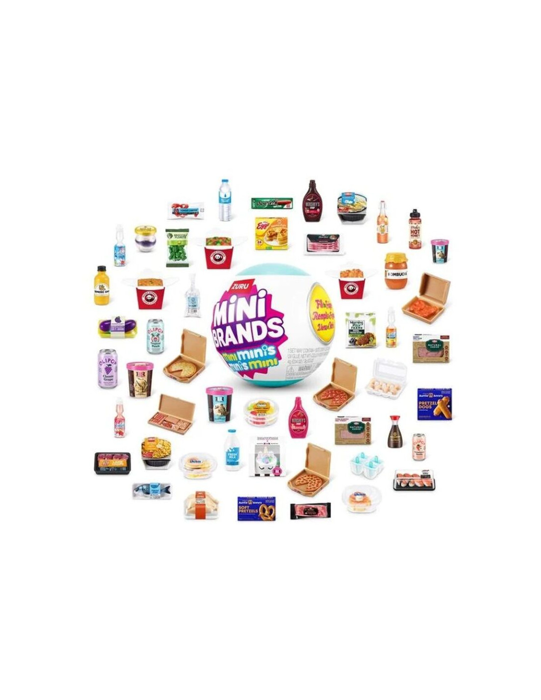 Mini Brands Llena la nevera bola sorpresa Modelo Surtido (1 unidad por